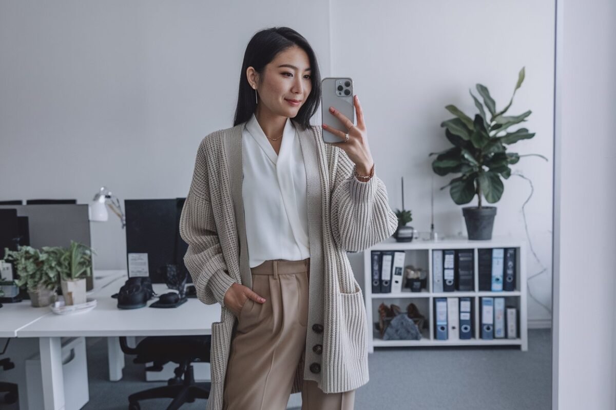 Women Elegant Business Cardigan Style: 5 Office Looks 2026!